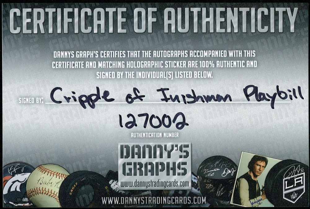 "The Cripple of Inishmaan" 2014 Playbill Magazine Signed by (13) with ...