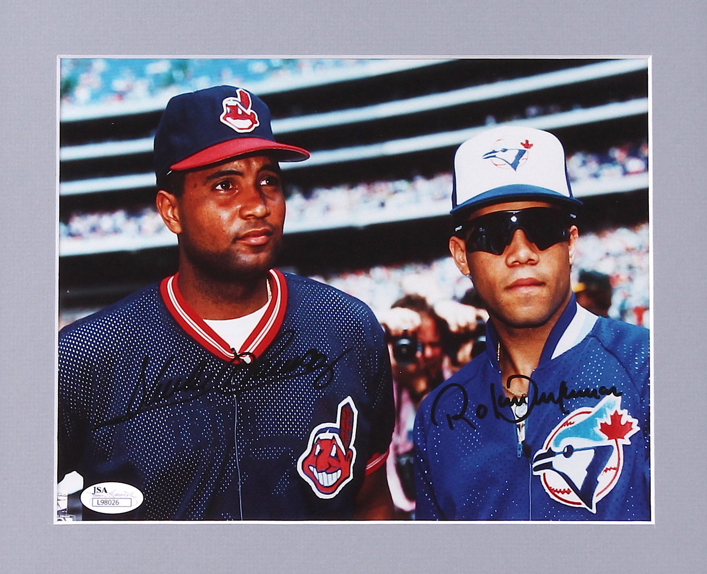 Roberto Alomar & Sandy Alomar Jr. Signed 13x15 Custom Framed Photo ...