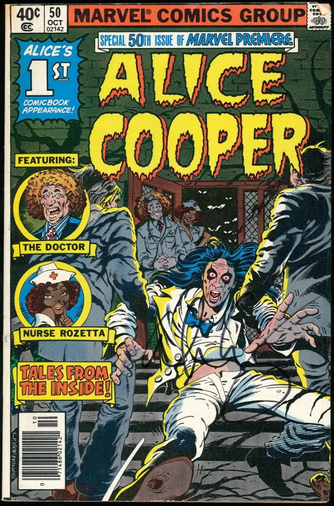 Alice Cooper Signed Marvel Comic Book (Autograph Reference ALOA ...