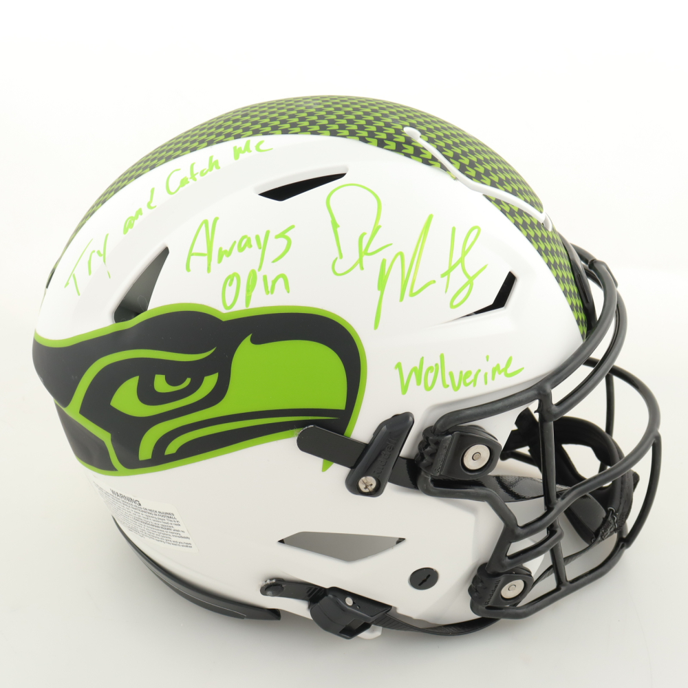 DK Metcalf Signed Seahawks Full-Size Authentic Lunar Eclipse Alternate ...