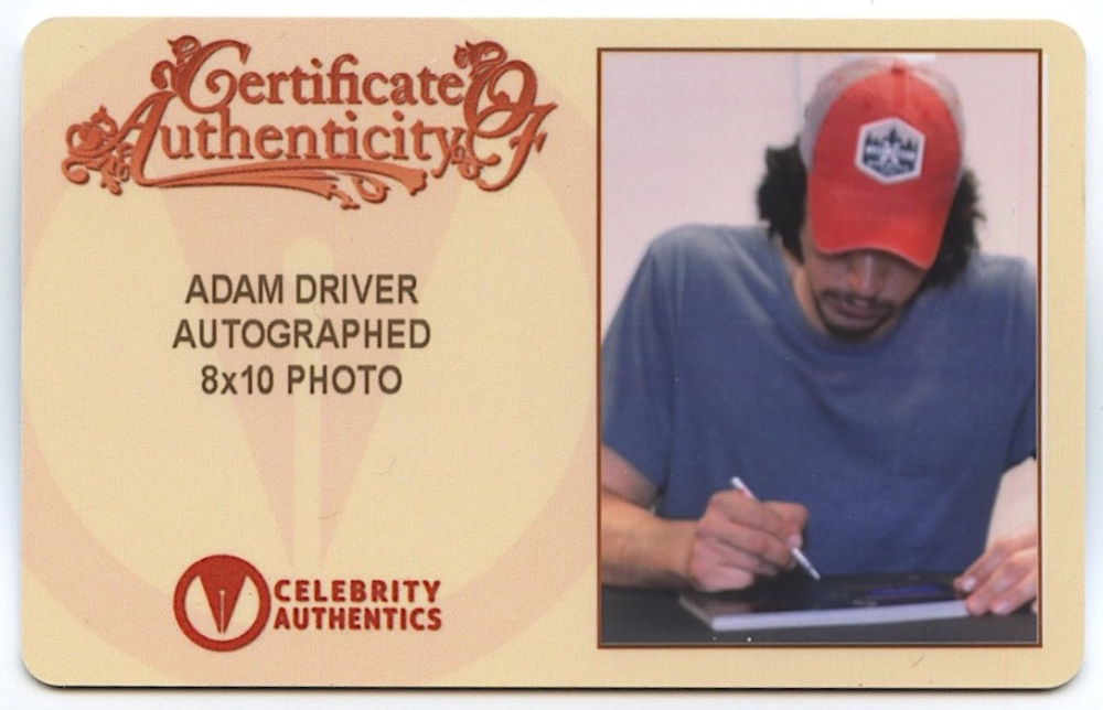 Adam Driver Signed "Star Wars The Force Awakens" Kylo Ren 8×10 Photo (Celebrity Authentics ...