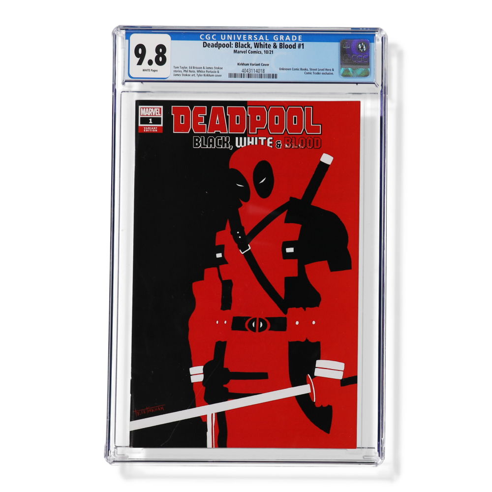2021 "Deadpool: Black, White & Blood" Issue #1 Kirkham Negative Space ...