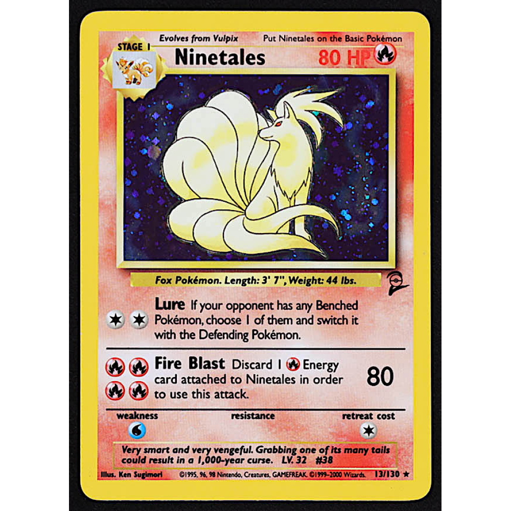 Ninetales 2000 Pokemon Base 2 Unlimited #13 Holo | Pristine Auction