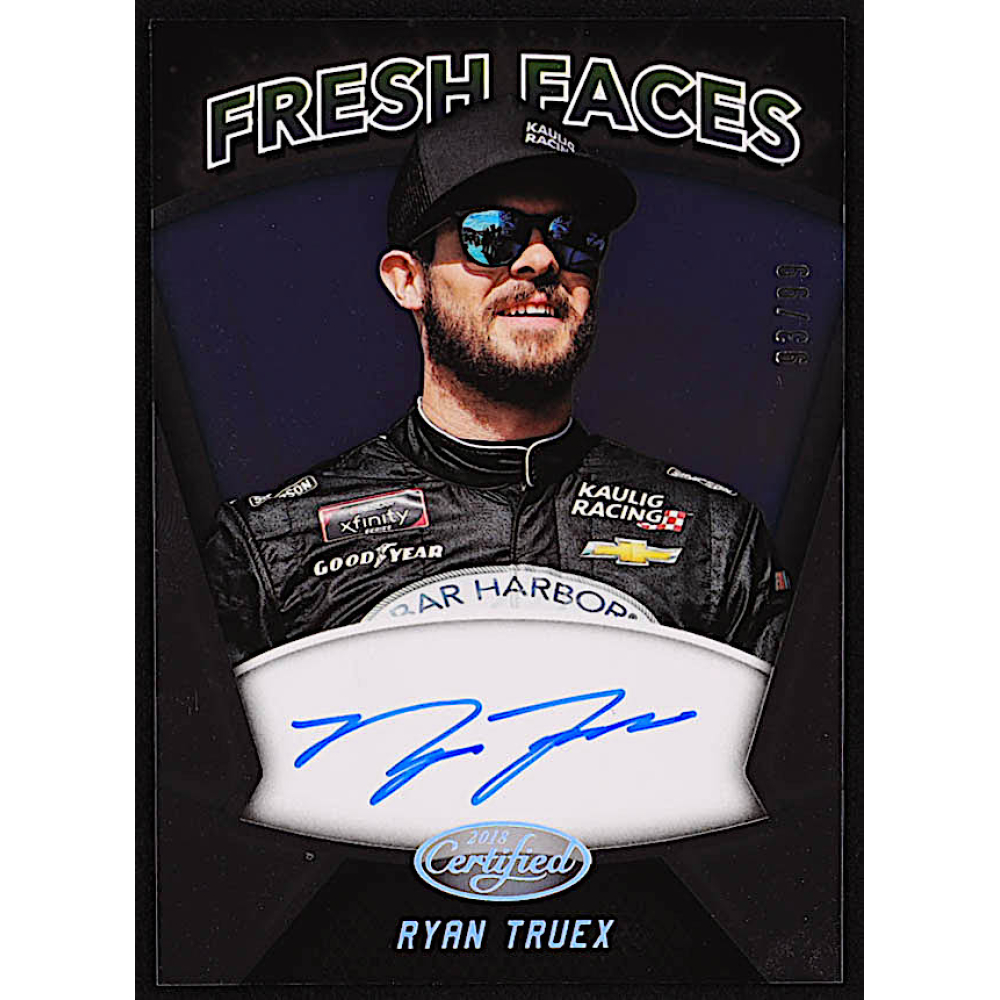 Ryan Truex 2018 Certified Fresh Faces Signatures #25 #93/99 | Pristine ...
