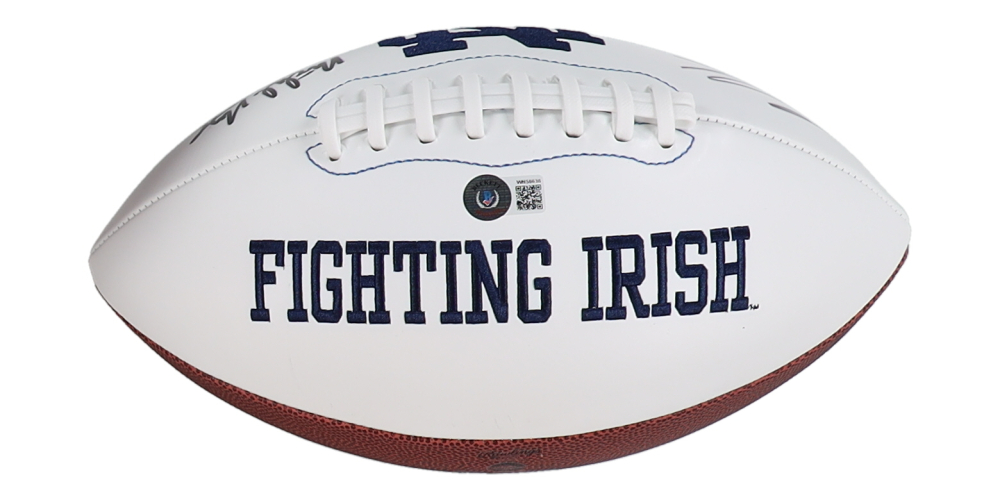 Michael Mayer & Cole Kmet Signed Notre Dame Fighting Irish Logo ...