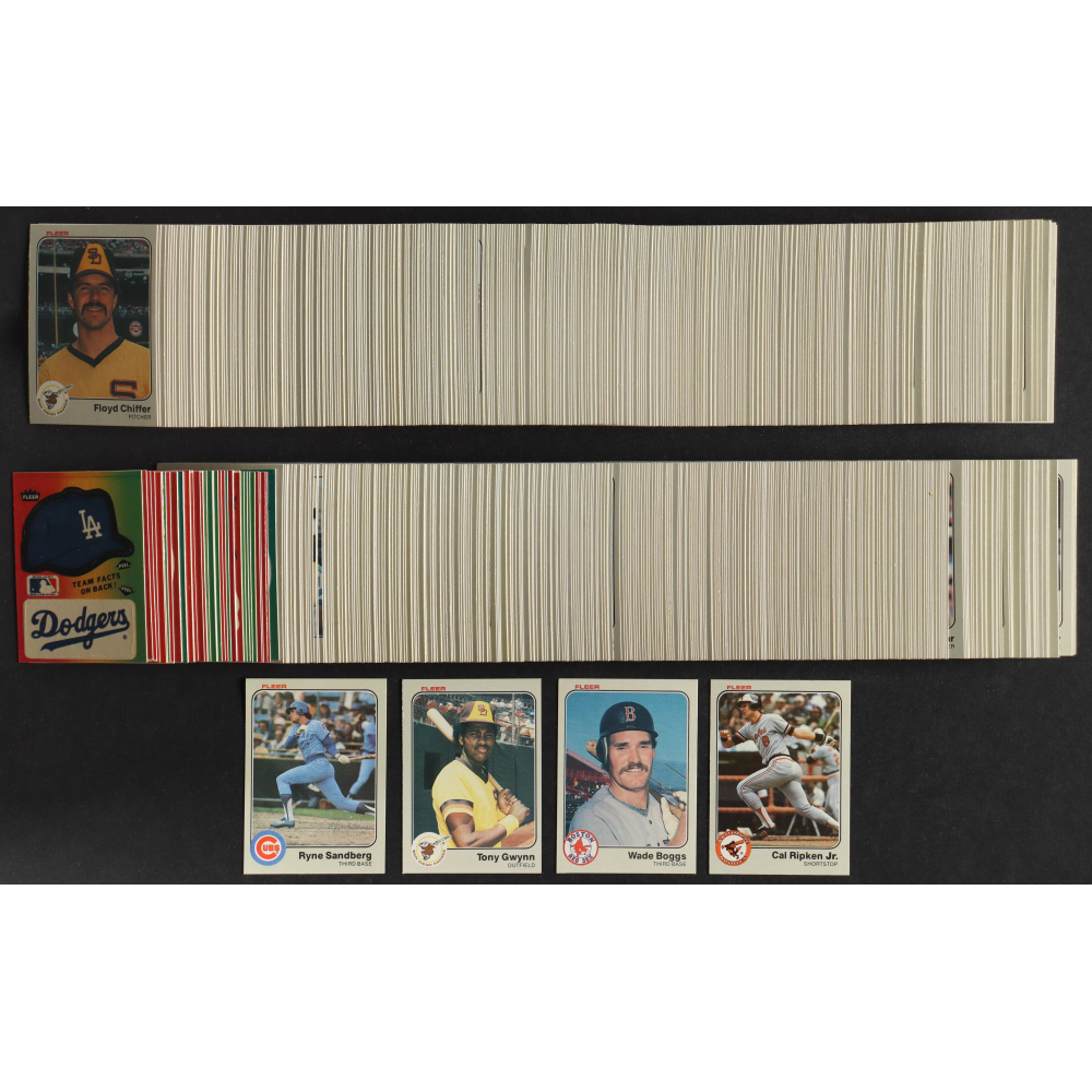 1983 Fleer Baseball Complete Set Of (660) Cards With Cal Ripken Jr. #70