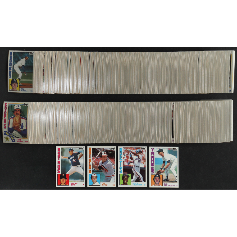 1984 Topps Baseball Complete Set of (792) Cards with Don Mattingly #8 ...