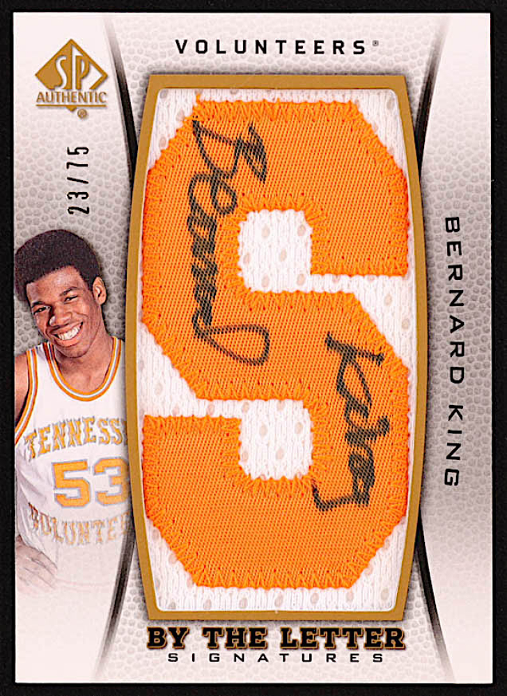 Bernard King 2012-13 SP Authentic By The Letter Signatures #BK #23/75 | Pristine Auction