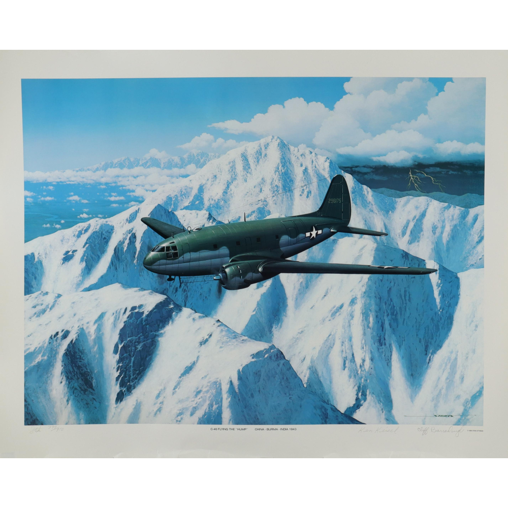 Clifford Barraclouth & Kenneth Keisel Signed Stan Stokes "C-46 Flying ...