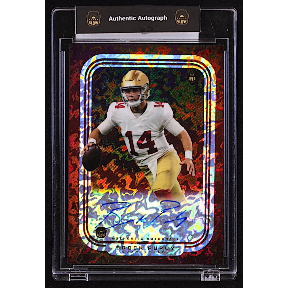 Brock Purdy 2022 Super Glow 1st Ever Autographs Red RC #1/1 | Pristine ...