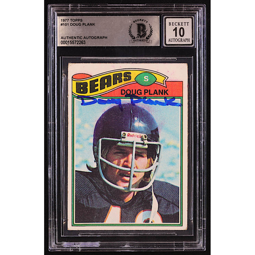 Doug Plank Signed 1977 Topps #101 RC (BGS | Auto 10) | Pristine Auction