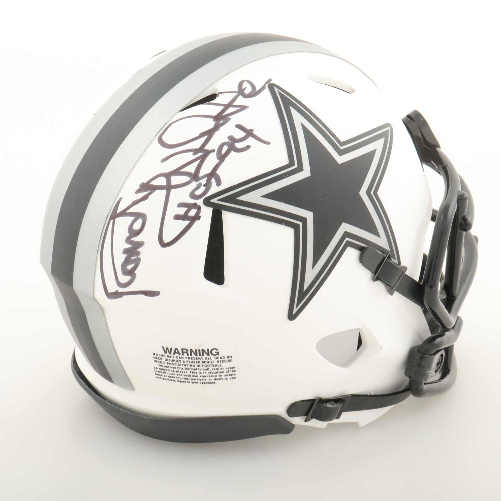 Randy White Signed Cowboys Throwback Speed Mini Helmet Inscribed "HOF ...