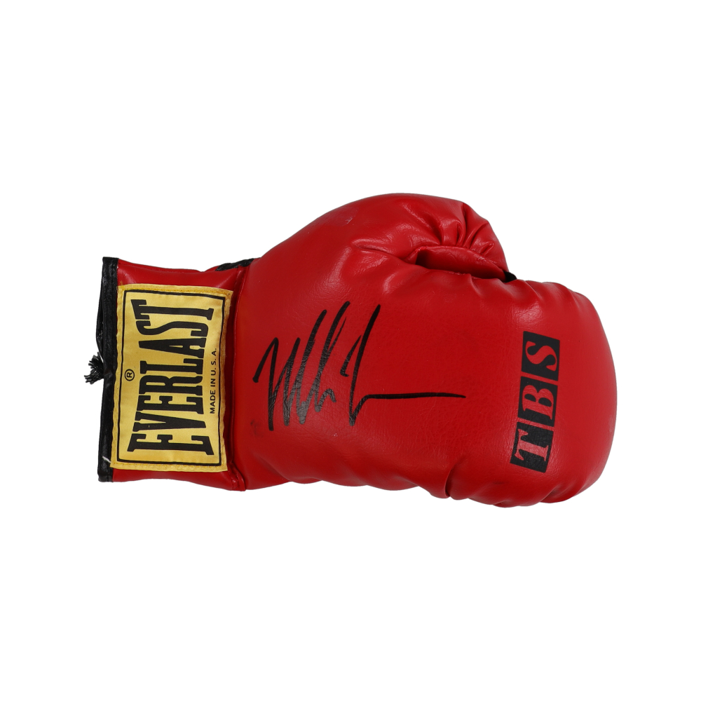 Mike Tyson Signed Vintage Everlast TBS Fight Sponsorship Only Boxing ...
