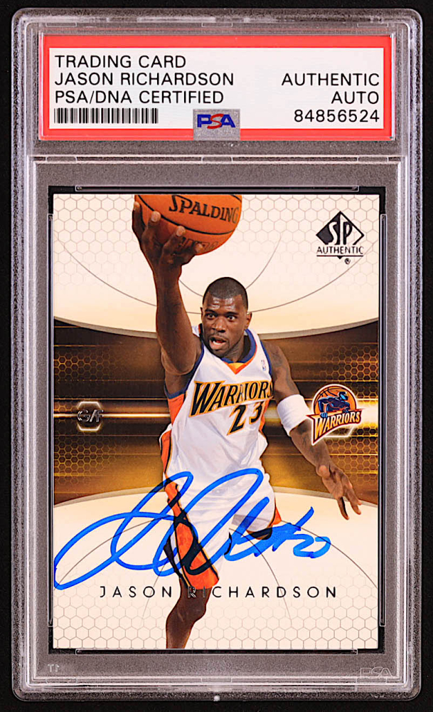 Jason Richardson Signed 2004-05 SP Authentic #26 (PSA) | Pristine Auction