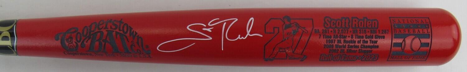 Scott Rolen Signed Hall of Fame Commemorative Cooperstown Baseball Bat ...