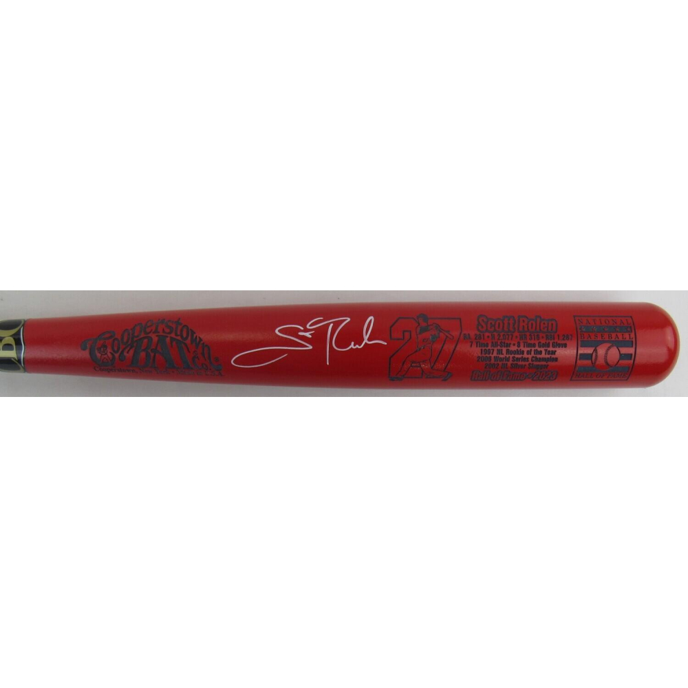 Scott Rolen Signed Hall of Fame Commemorative Cooperstown Baseball Bat ...