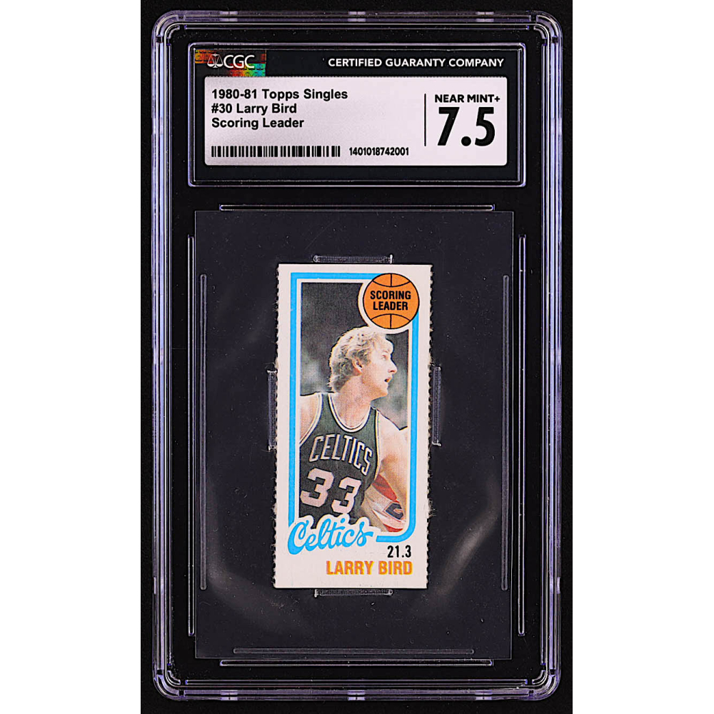 Larry Bird 1980-81 Topps Single Panel #30 TL (CGC 7.5) | Pristine Auction
