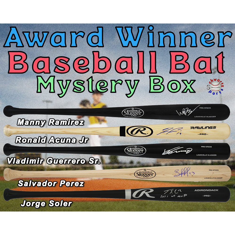 Baseball Award Winner Signed Full Size Bat Mystery Box – Series 10 ...