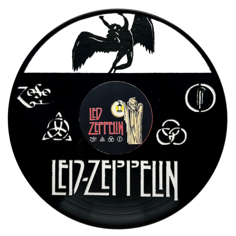 Led Zeppelin Laser-Cut Vinyl Record | Pristine Auction
