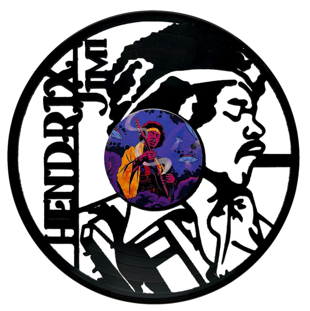 Jimi Hendrix Laser-Cut Vinyl Record | Pristine Auction