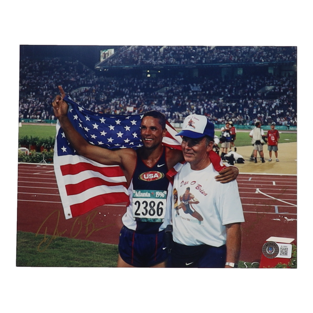 Jim & Dan O'Brien Signed Team USA 8x10 Photo (Beckett) | Pristine Auction