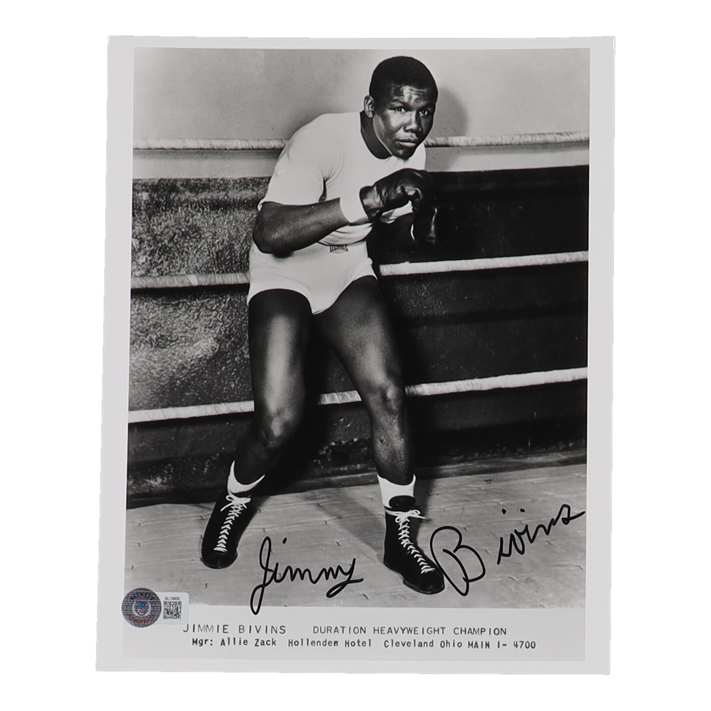 Jimmy Bivins Signed 8x10 Photo (Beckett) | Pristine Auction
