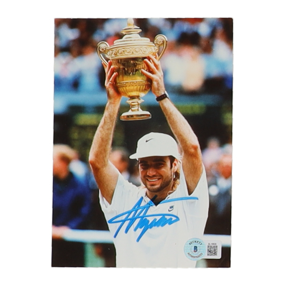 Andre Agassi Signed 5x7 Photo (JSA) | Pristine Auction