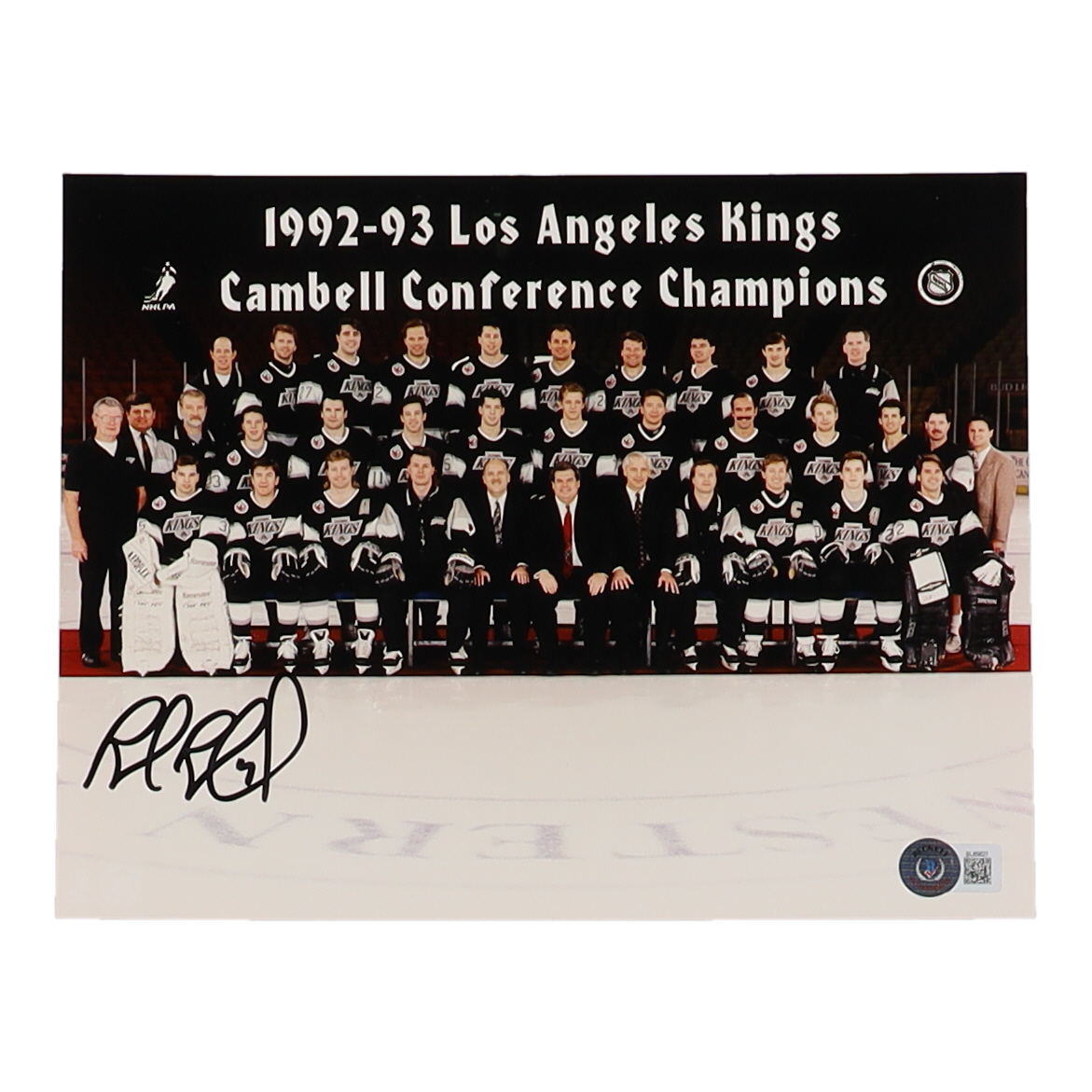 Rob Blake Signed Kings 8x10 Photo (Beckett) | Pristine Auction