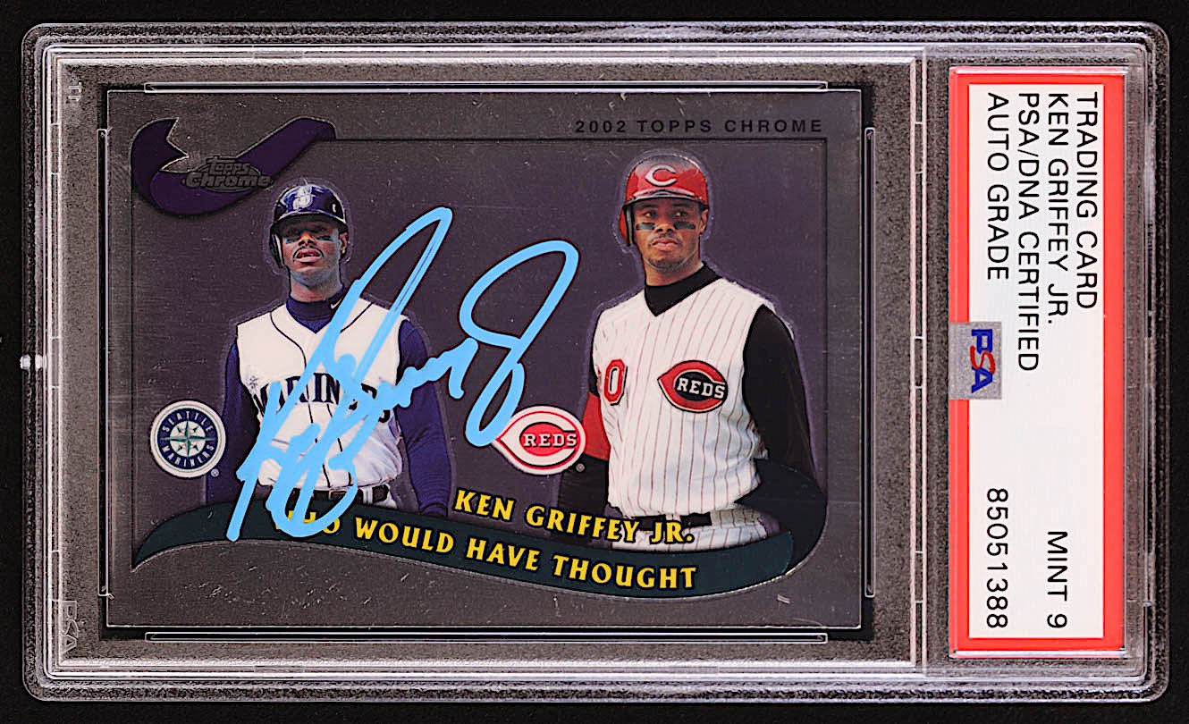 Ken Griffey Jr. Signed 2002 Topps Chrome Traded #T274 WW (PSA | Auto 9) | Pristine Auction