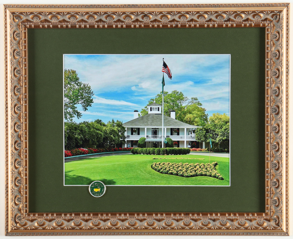 Augusta National Custom Framed Photo Display with Official Masters ...