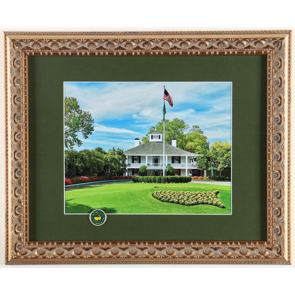 Augusta National Custom Framed Photo Display with Official Masters ...