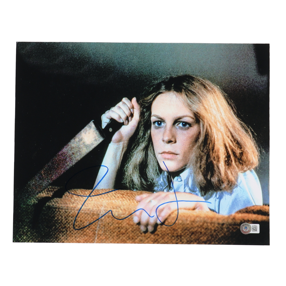 Jamie Lee Curtis Signed "Halloween" 11x14 Photo (Beckett) | Pristine ...