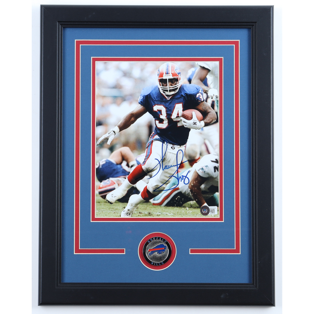 Thurman Thomas Signed Bills Custom Framed Photo Display (Beckett ...