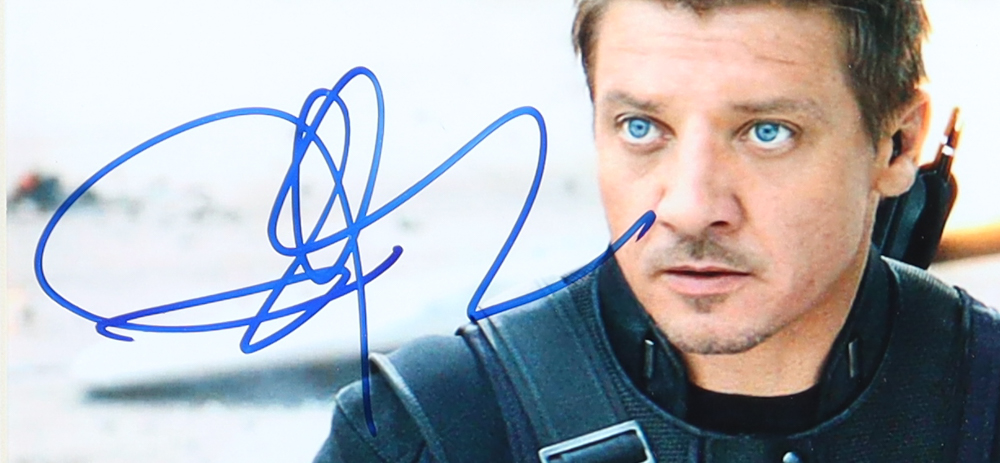 Jeremy Renner Signed "The Avengers" Custom Framed Photo Display (JSA ...