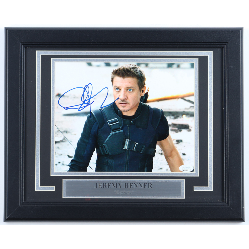 Jeremy Renner Signed "The Avengers" Custom Framed Photo Display (JSA ...