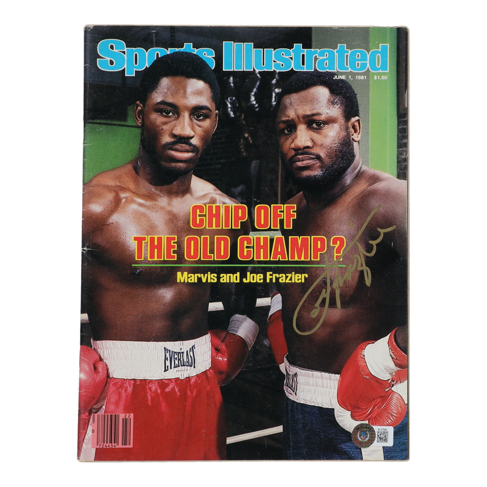 Joe Frazier Signed Vintage 1981 Sports Illustrated Magazine Cover (Beckett) | Pristine Auction