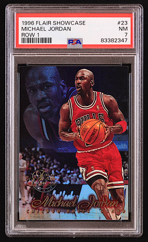 Michael Jordan 1996-97 Flair Showcase Row 1 #23 (PSA 7) | Pristine Auction