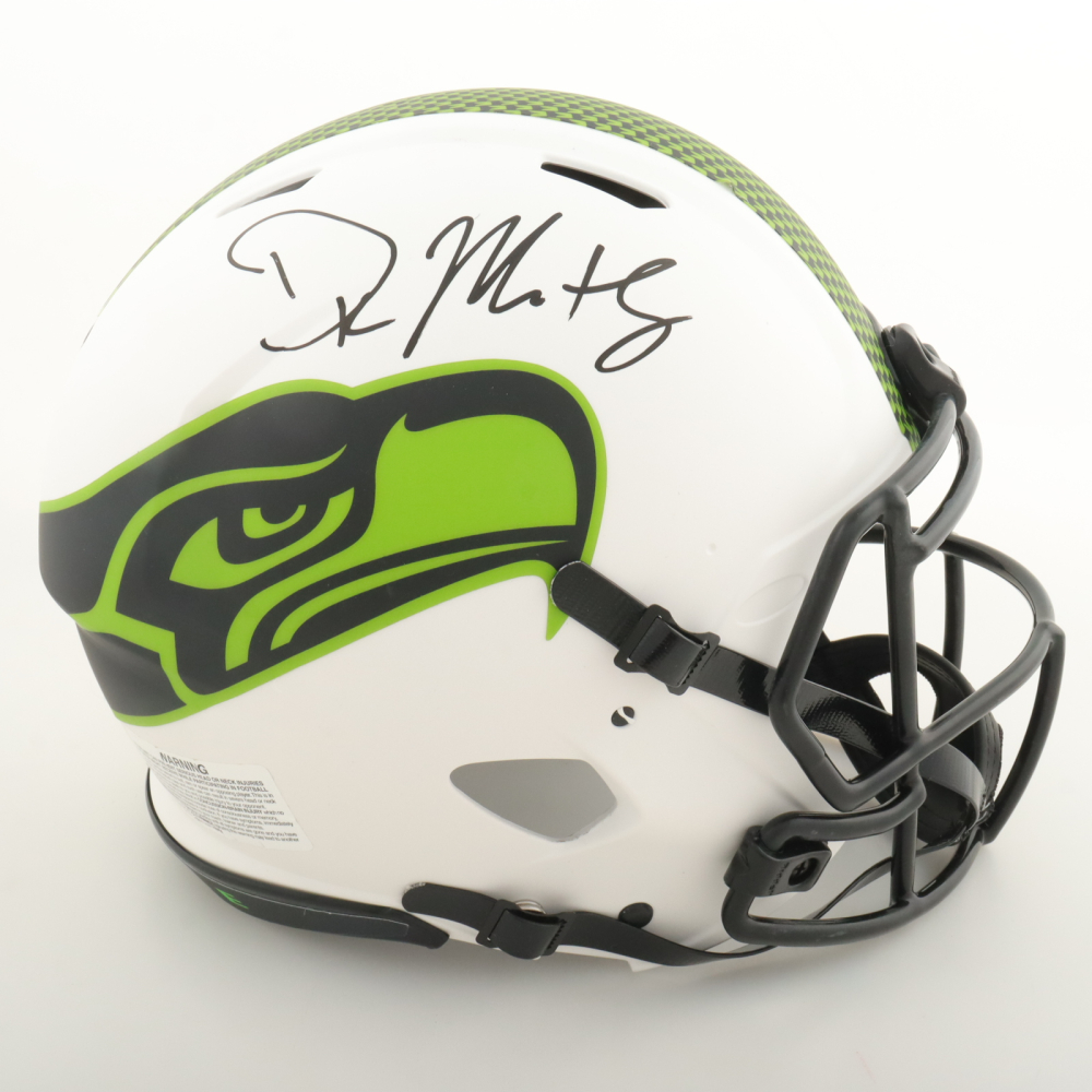 DK Metcalf Signed Seahawks Full-Size Authentic On-Field Lunar Eclipse ...