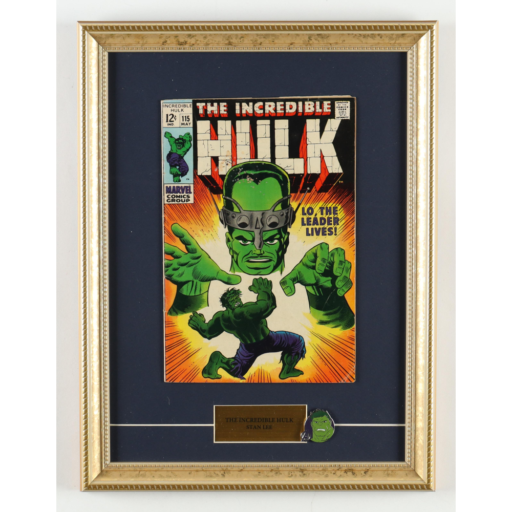 1969 "The Incredible Hulk" Issue #115 Custom Framed Marvel Comic Book ...