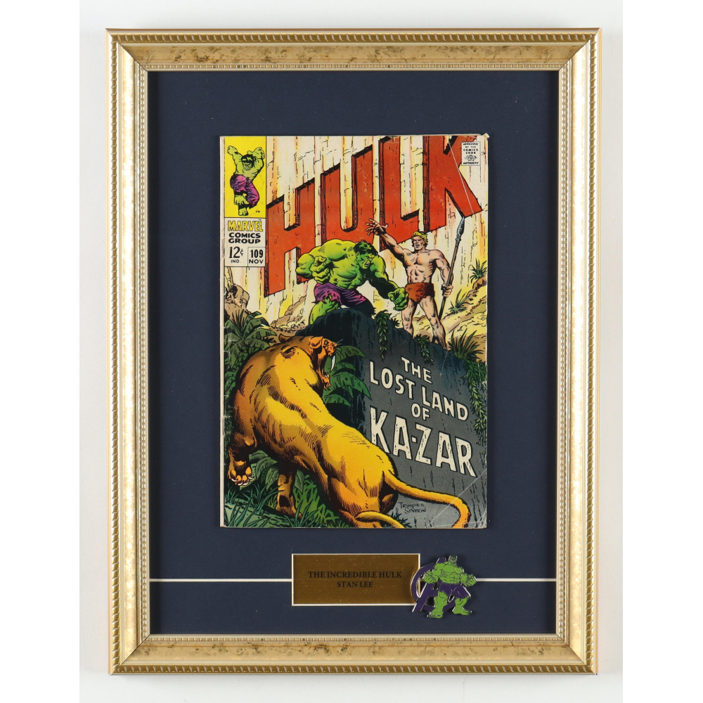 1968 "The Incredible Hulk" Issue #109 Custom Framed Marvel Comic Book ...