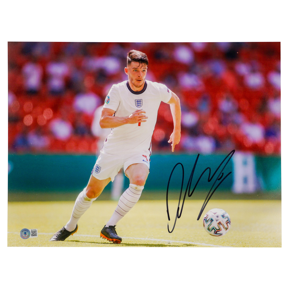 Declan Rice Signed England National Team 12x16 Photo (Beckett ...