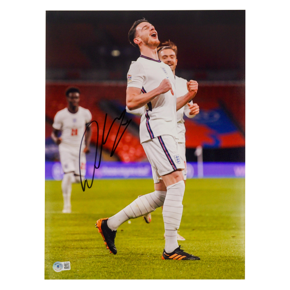 Declan Rice Signed England National Team 12x16 Photo (Beckett ...