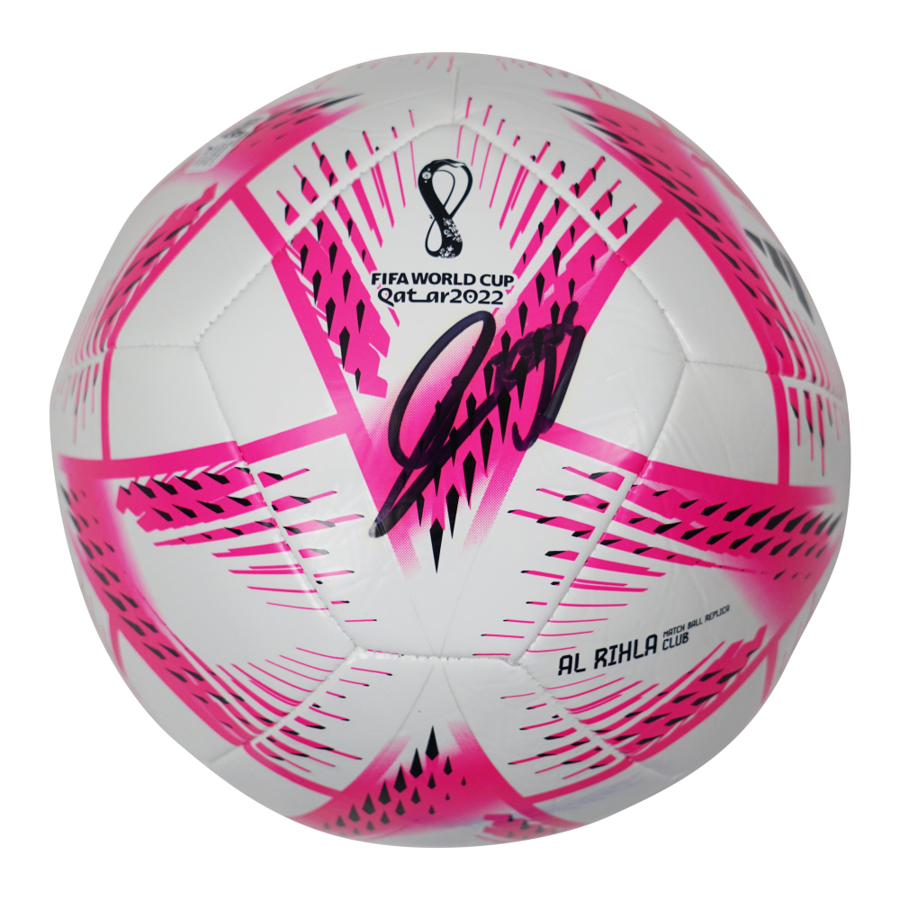 Diogo Jota Signed 2022 FIFA World Cup Logo Soccer Ball (Beckett ...