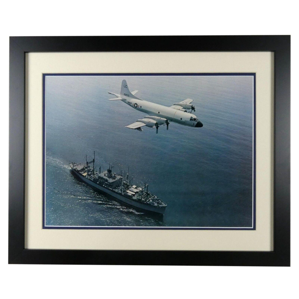 "USS Arcadia AD-23 & US Navy Orion" Vietnam War Custom Framed Print ...