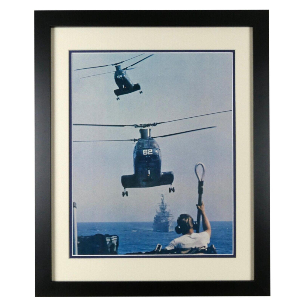 "US Navy Vertical Replenishment" Vietnam War Custom Framed Print ...
