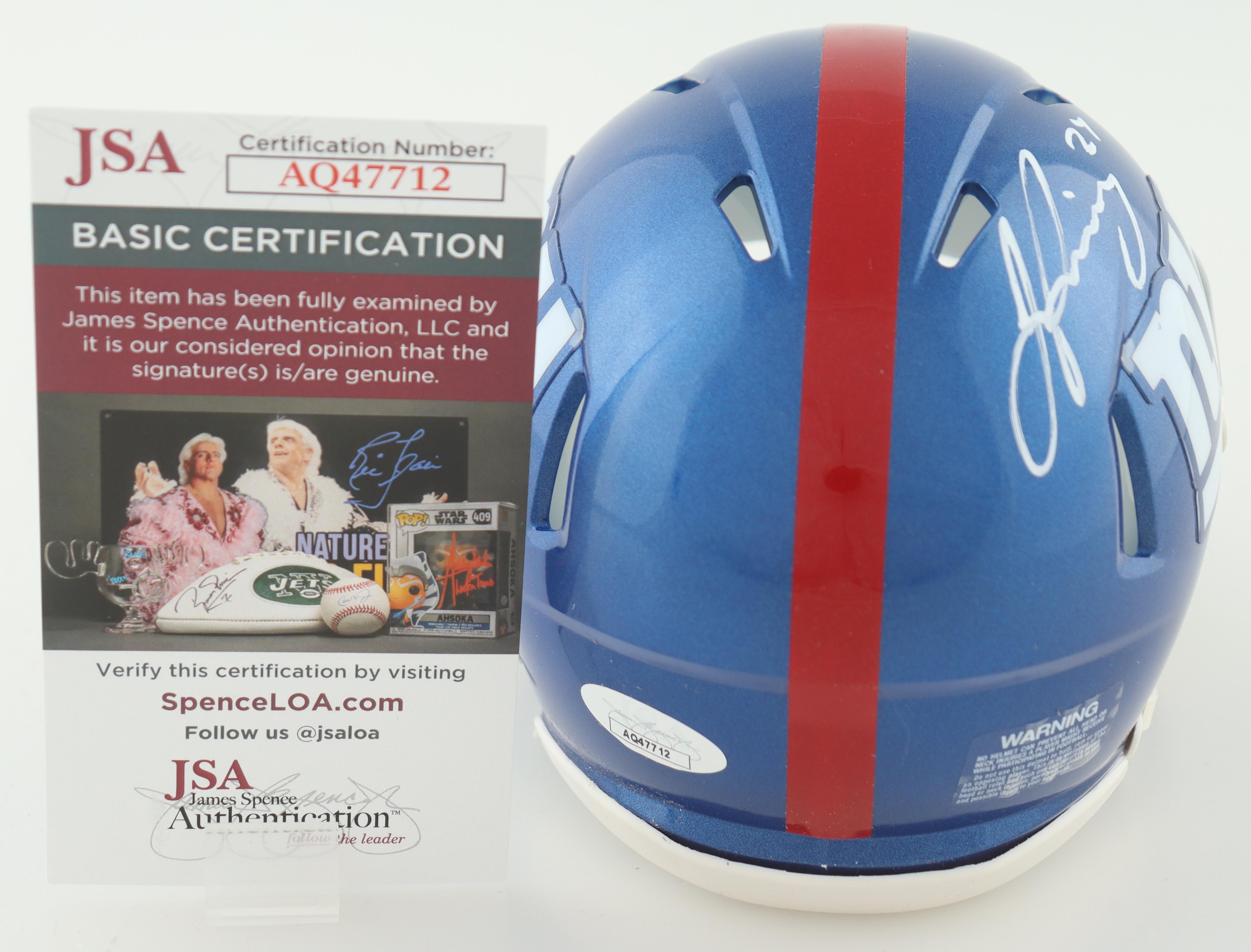 Jason Pinnock Signed Giants Speed Mini Helmet (JSA) | Pristine Auction