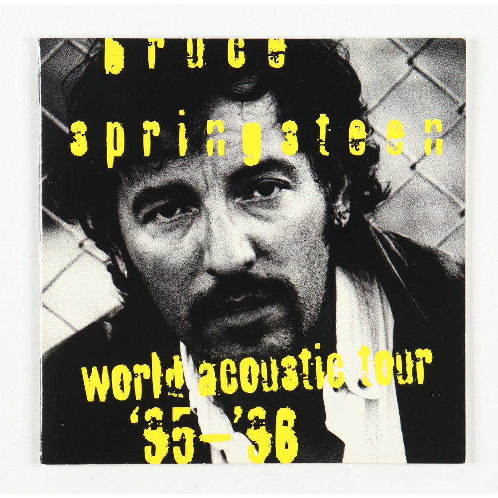 Bruce Springsteen Signed Original "World Acoustic Tour '95-'96 Concert ...