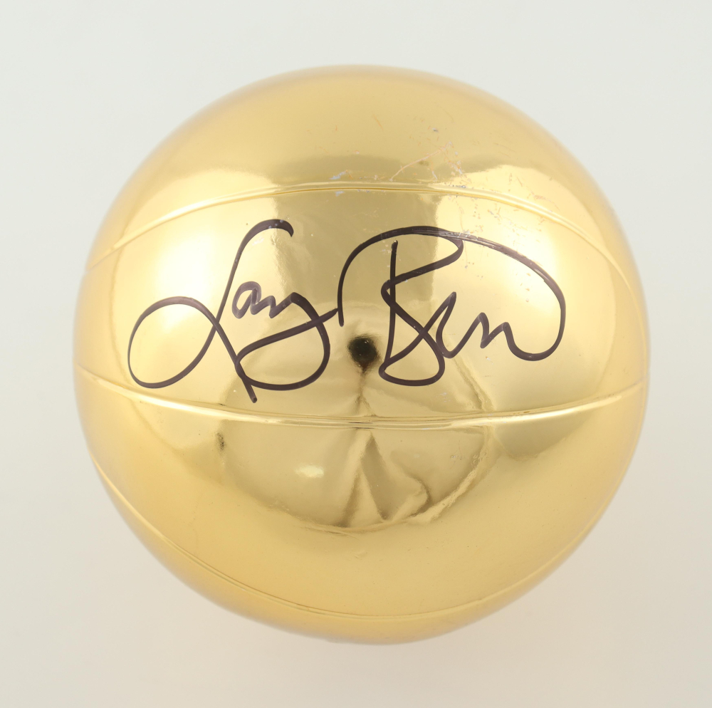 Larry Bird Signed NBA Finals Champions 12" Replica Trophy (Fanatics ...