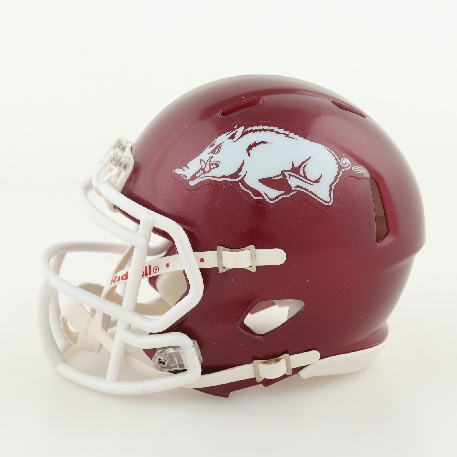 Bumper Pool Signed Arkansas Razorbacks Speed Mini Helmet (Beckett ...