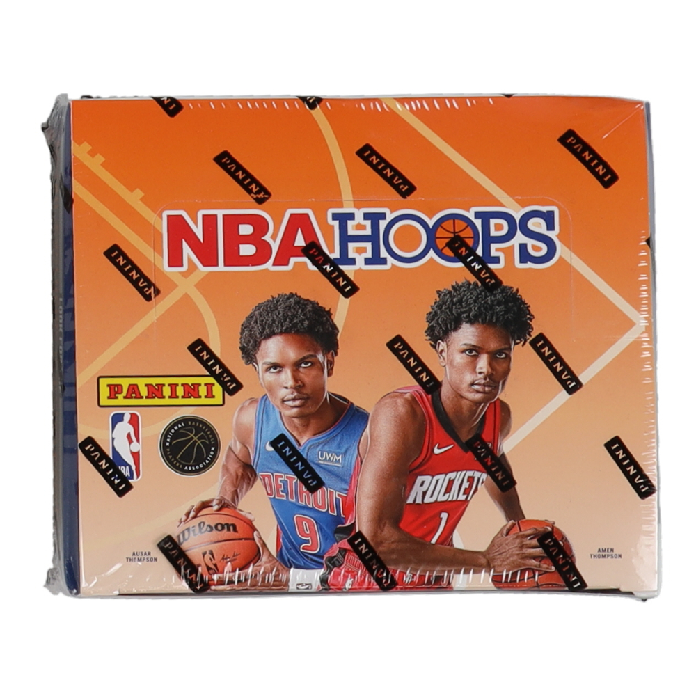 2023-24 Panini NBA Hoops Retail Box with (24) Packs | Pristine Auction
